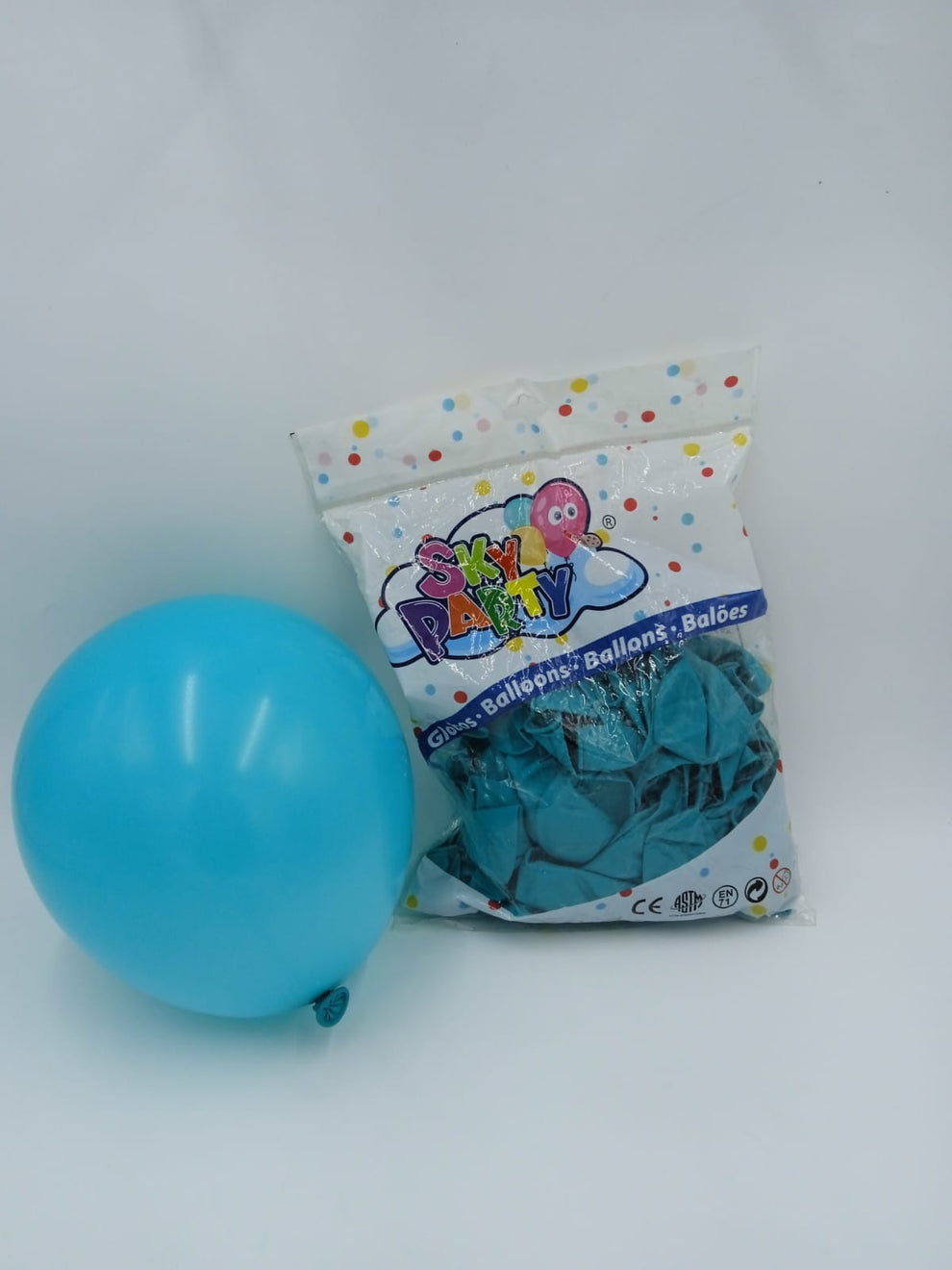 GLOBO LATEX SKY 12"100 pzs TURQUESA 4228 – Sky-Party